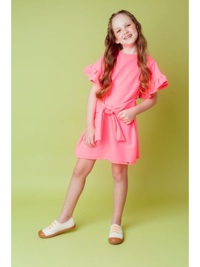 Coisas di Maria - Vestido Kika - Rosa Neon