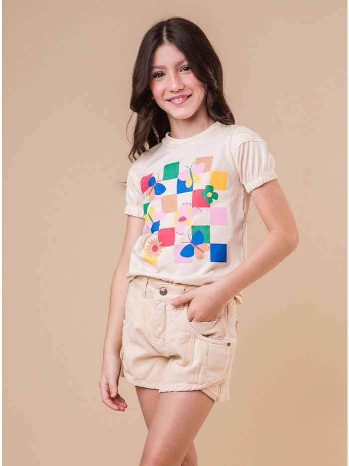 Coisas di Maria - Short Pati - Bege